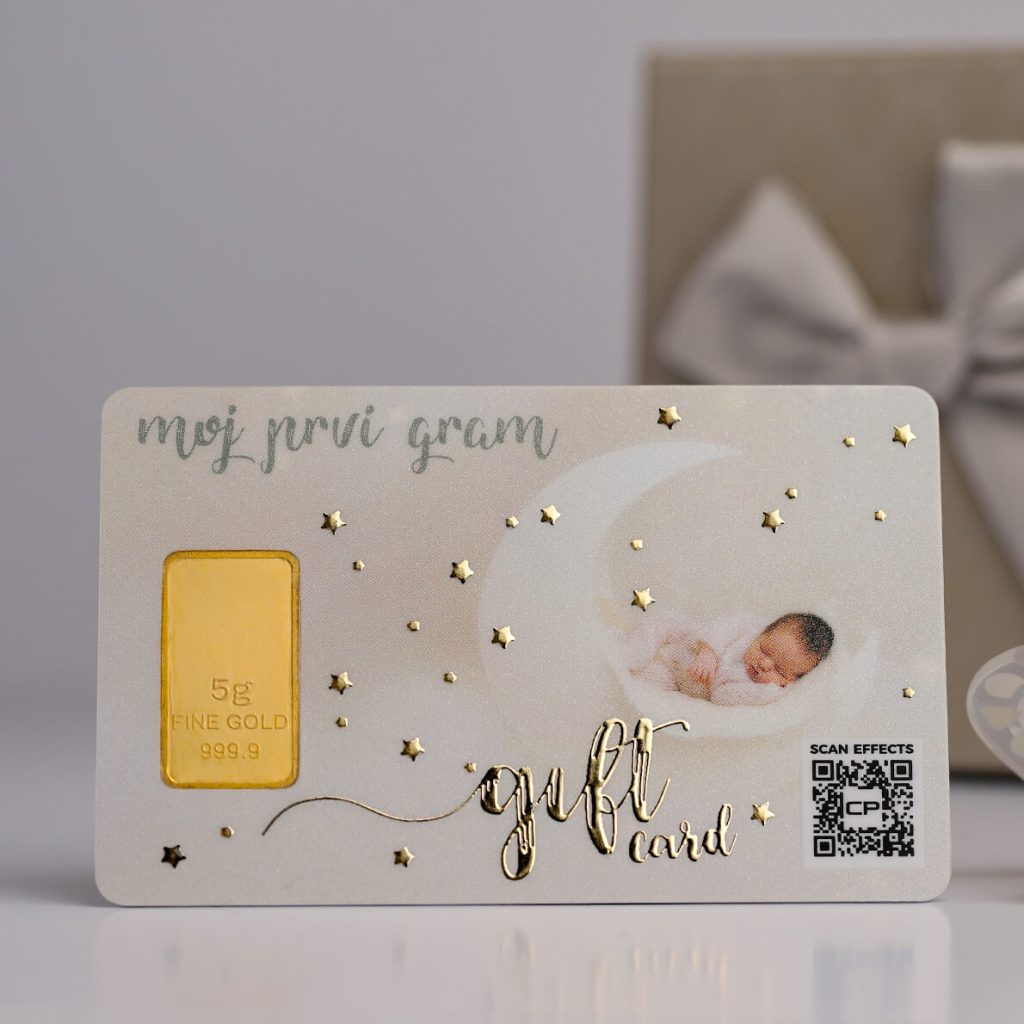 Gift card with gold plate - Cards Print